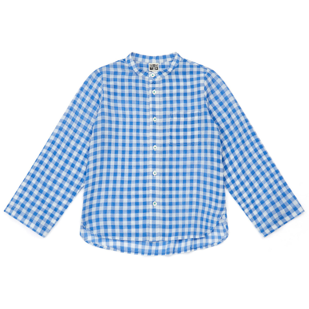 Kid-Boy-CHEMISE VICHY BLEU-E22ELOI20-C605-|-Bonton – A.T.L.R. Paris ...