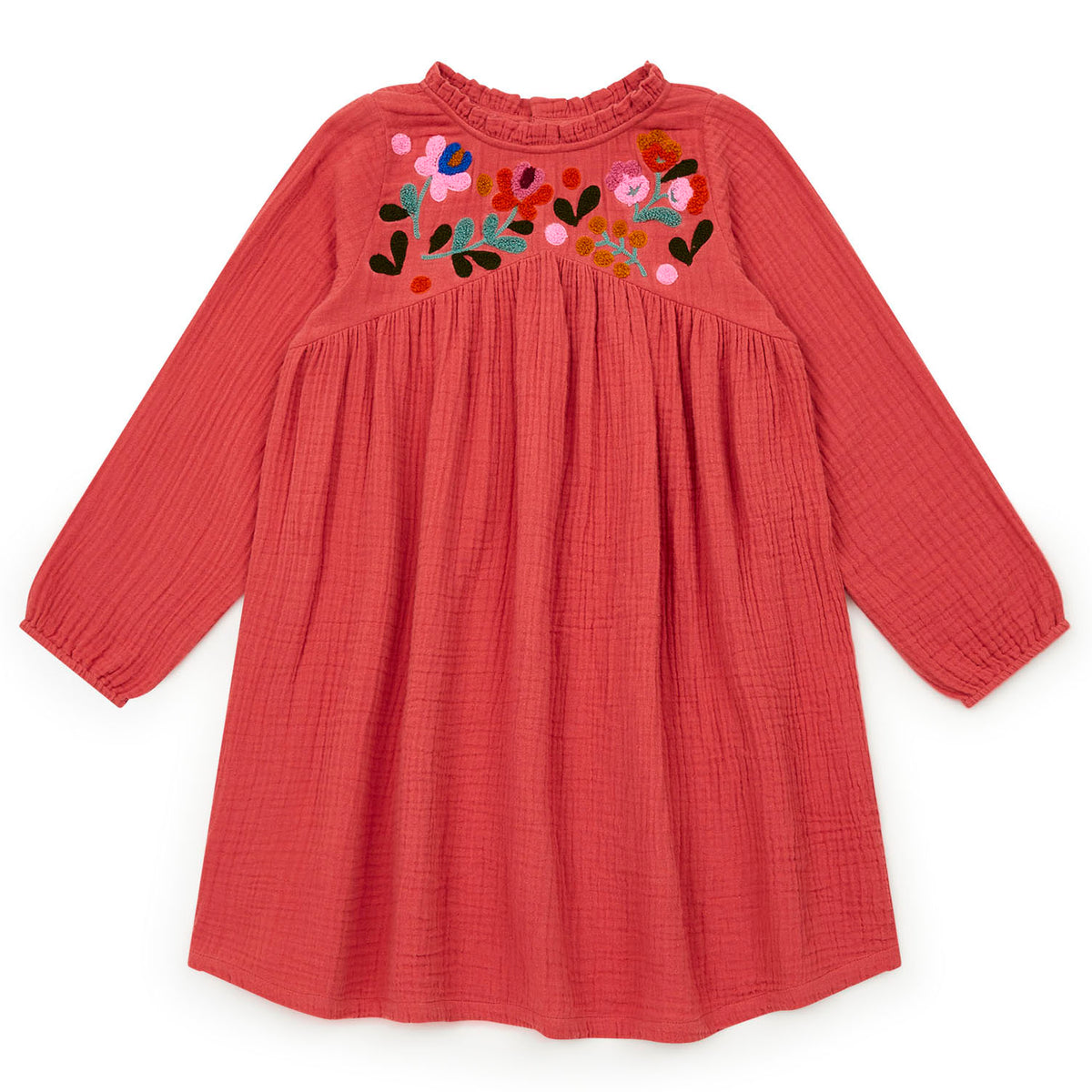 Kid-Girl-MCF010004ADU958 HAPPY ROBE FILLE ROSE WOOD DOUBLE GAZE ...